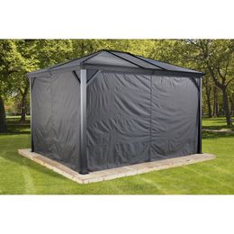 Sojag Vorhang-Set f&uuml;r Pavillon 'Ventura 10 x 14' dunkelgrau
