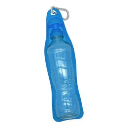 ZooRoyal Trinkflasche mit Napf blau 450 ml