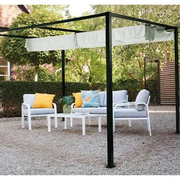 siena GARDEN Pavillon 'Sky' hellgrau 300 x 400 cm
