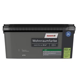 toom Wohnraumfarbe grau matt 2,5 l