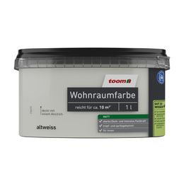 toom Wohnraumfarbe altwei&szlig; matt 1 l