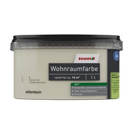 toom Wohnraumfarbe elfenbein matt 1 l