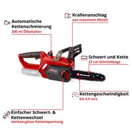 Einhell Akku-Kettens&auml;ge 'GE-LC 18/25 Li-Solo' ohne Akku 18 V 25 cm