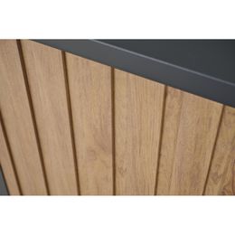siena GARDEN Kissenbox 'Sabano' Aluminium braun/anthrazit 159 x 83 x 79 cm