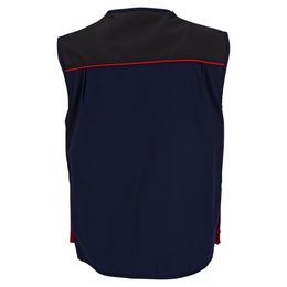 Arbeitsweste d&uuml;nn marineblau/rot Gr. 52