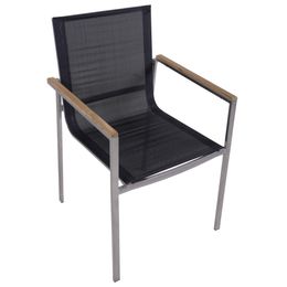 Garden Pleasure Gartenm&ouml;belset 'Denver' f&uuml;r 4 Personen Edelstahl
