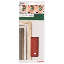 Bosch Schwingschleifpapier gelocht 11,5 x 28 cm G60/120/180 10-teilig