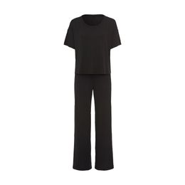 Lscn By Lascana Pyjama Damen Gr&ouml;&szlig;e XS/S schwarz Sommerkleid