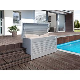 BioHort Gartenbox 'FreizeitBox 130' Stahl silbern 134 x 71 x 62 cm