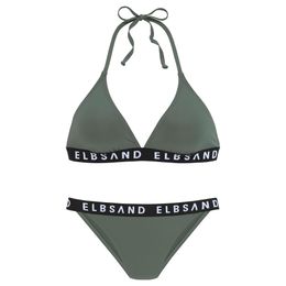 ELBSAND Bikini Damen Gr&ouml;&szlig;e M khaki / schwarz / wei&szlig;