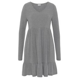 Lascana Kleid Damen Gr&ouml;&szlig;e 34 hellgrau Sommerkleid