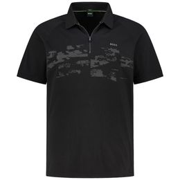 Gro&szlig;e Gr&ouml;&szlig;en BOSS Poloshirt mit Stretch Farbe schwarz Gr&ouml;&szlig;e: 4XL