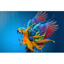 Fototapete papermoon "Photo-Art SULAIMAN ALMAWASH, BRAVOUR", bunt, B:4m L:2,6m, Vlies, Tapeten