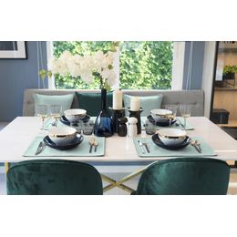 Platzset Adam "Uni Collection" Gr. 1, blau (hellblau), B:40cm L:50cm, Obermaterial: 100% Baumwolle, Platzsets, GOTS zertifiziert, Made in Germany