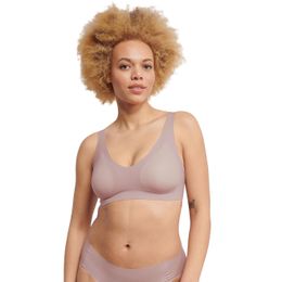 Bralette Sloggi "ZERO Feel 2.0 Bralette", Damen, Gr. L, N-Gr, rosa (perola), Single Jersey, Obermaterial: 76% Polyamid, 24% Elasthan, unifarben, BHs Bralette, nahtlos und unsichtbar