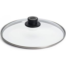 Pfannendeckel WOLL MADE IN GERMANY, grau (transparent, anthrazit), &Oslash;:28cm, Glas, Deckel, Pfannendeckel