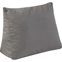 Sitzauflage QUEENS TEXTILES "Bettsitzkissen inkl. Bezug", schwarz, B:60cm H:50cm T:30cm, Baumwolle, Polsterauflagen, Keilkissen