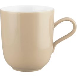Becher Seltmann Weiden "Liberty Pure Colors", dusty beige, B:12,2cm H:10cm &Oslash;:8,6cm, Porzellan, Trinkgef&auml;&szlig;e, Becher, Kaffeebecher, Tasse