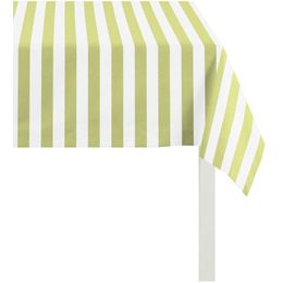 Mitteldecke Apelt "DELFI, LOFT STYLE, Jacquard", gr&uuml;n (hellgr&uuml;n, wei&szlig;), B:90cm L:90cm, Polyester, Tischdecken, Mitteldecke