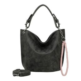 Schultertasche Fritzi aus Preussen "Fritzi31N", Damen, Gr. B/H/T: 13cm x 28cm x 26cm, schwarz, Polyurethan (PU), unifarben, Taschen Schultertasche, aus veganen Materialien