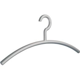 Kleiderb&uuml;gel Pieperconcept "Caldo", silber (silberfarben), B:44cm H:18,5cm T:1,5cm, Kunststoff, Metall, Kleiderb&uuml;gel, Kleiderb&uuml;gel