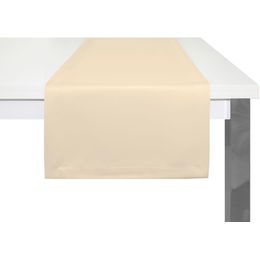 Tischl&auml;ufer WIRTH "NEWBURY" Gr. 1, beige, B:50cm L:150cm, Baumwolle, Polyester, Tischdecken