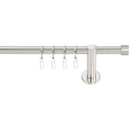 Gardinenstange Garesa "WILLI", silber (edelstahlfarben), L:160cm &Oslash;:16mm, Gardinenstangen