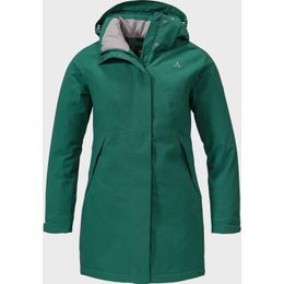 Sch&ouml;ffel Outdoorjacke SCH&Ouml;FFEL "Ins. Jacket Bastianisee L", Damen, Gr. 44, gr&uuml;n (6855, gr&uuml;n), Oberstoff : 100% Polyester (Membran: Polyurethan) Futter : 100% Polyester Futter Seitenteile: 84% Nylon 16% Elasthan Wattierung : 100% Polyester, regular fit, hoch geschlossener Ausschnitt, Jacken Outdoorjacke