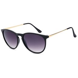 Sonnenbrille styleBREAKER "Sonnenbrille mit ovalen Gl&auml;sern", Damen, grau (gestell schwarz, glas grau verlauf), Modisch, Sonnenbrillen Sonnenbrille