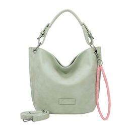 Schultertasche Fritzi aus Preussen "Fritzi31N", Damen, Gr. B/H/T: 13cm x 28cm x 26cm, gr&uuml;n (mint), Polyurethan (PU), unifarben, Taschen Schultertasche, aus veganen Materialien