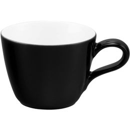 Espressotasse Seltmann Weiden "Life Fashion", schwarz (glamorous schwarz, wei&szlig;), B:6,8cm H:5,1cm &Oslash;:9,1cm, Porzellan, Trinkgef&auml;&szlig;e, Espressotasse, Espressoobertasse 0,09 l