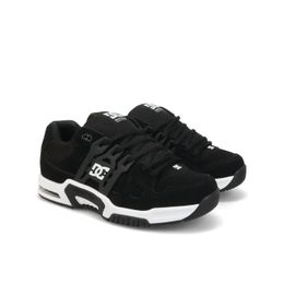 Sneaker DC Shoes "AT-2", Herren, Gr. 10,5 (44), schwarz, wei&szlig;, Obermaterial:48, 53% Leder, 27, 94% Synthetik, 17, 65% Microfaser, 5, 88% TPU;, Schuhe Sneaker