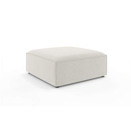 Polsterhocker OTTO HOME "HAILY Sitzhocker XL passend zur Serie, Ma&szlig;e B/T/H: 100/100/42 cm", beige (creme), B:100cm H:42cm T:100cm, 100% Polyester, Hocker, Polsterhocker, als Modul oder separat verwendbar, f&uuml;r individuelle Zusammenstellung