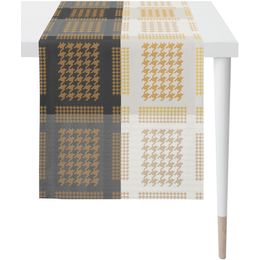 Tischl&auml;ufer Apelt "Alexis, LOFT STYLE, Jacquard", bunt (grau, anthrazit, wei&szlig;, goldfarben, natur), B:44cm L:140cm, Polyester, Tischdecken