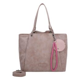 Henkeltasche Fritzi aus Preussen "Fritzi42N", Damen, Gr. B/H/T: 18cm x 33cm x 45cm, rosa, Kunstfaser, unifarben, Taschen, aus veganen Materialien