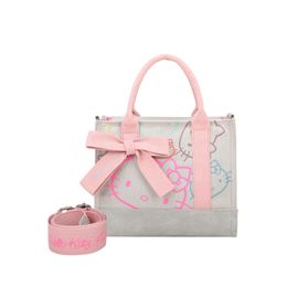 Henkeltasche Fritzi aus Preussen "Izzy09 Limited Outline", Damen, Gr. B/H/T: 9cm x 21cm x 26cm, grau (stein), Baumwolle, bedruckt, Taschen, im tollen Hello Kitty-Print