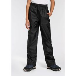 Regenhose CMP, M&auml;dchen, Gr. 164/170, N-Gr, schwarz (nero), Obermaterial: 100% Polyester, Hosen Regenhose, sportlicher Stil, f&uuml;r Kinder und Jugendliche, aus Polyester