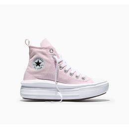 Sneaker Converse "CHUCK TAYLOR ALL STAR MOVE PLATFOR", Jungen, Gr. 36, new found bloom, wei&szlig;, schwarz, Textil, Schuhe Sneaker