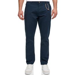 Chinos INDICODE "INMethio Chino", Herren, Gr. 31, L&auml;nge 32, sky captain, Web, Obermaterial: 86% Baumwolle, 14% Leinen, unifarben, regular fit kn&ouml;chellang, Hosen