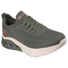 Sneaker Skechers "BOBS ARC WAVES 2.0", Herren, Gr. 43, olivgr&uuml;n, Textil, Schuhe Sneaker, Schn&uuml;rschuh, Laufschuh in veganer Verarbeitung