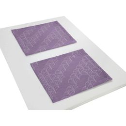 Platzset Adam "Argentinian Criolla" Gr. 1, lila (beere), B:40cm L:50cm, Obermaterial: 100% Baumwolle, Platzsets, GOTS organic,zertifiziert durch CERES 0242,Made in Germany