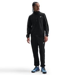 Trainingsanzug Nike Sportswear "Nike Sportswear Club Men's Poly-Knit Tracksuit", Herren, Gr. M, schwarz, schwarz, Obermaterial: 100% Polyester, Sportanz&uuml;ge Trainingsanzug, f&uuml;r sportliche Aktivit&auml;ten und Freizeit, leichtes Material