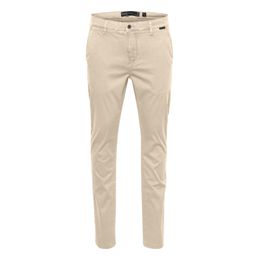 Chinohose INDICODE "Chinohose IDLucas", Herren, Gr. 30, L&auml;nge 34, beige (irish cream), Obermaterial: 98% Baumwolle CO. 2% Elasthan EL., Hosen Chinohose