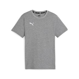 Trainingsshirt Puma "TEAMGOAL CASUALS TEE JR", Jungen, Gr. 164, medium gray heather, Puma wei&szlig;, Jersey, Obermaterial: 60% Baumwolle, 40% Polyester, unifarben, regular fit normal, Rundhals, Shirts, f&uuml;r Jugendliche, Kurzarm, f&uuml;r sportliche Aktivit&auml;ten
