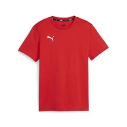 Trainingsshirt Puma "TEAMGOAL CASUALS TEE JR", Jungen, Gr. 164, Puma rot, Puma wei&szlig;, Jersey, Obermaterial: 100% Baumwolle, unifarben, regular fit normal, Rundhals, Shirts, f&uuml;r Jugendliche, Kurzarm, f&uuml;r sportliche Aktivit&auml;ten