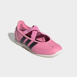 Sneaker Ballerinas adidas Sportswear "BARREDA MARY JANE KIDS", Kinder, Gr. 35,5, bliss pink, carbon, sanftes wei&szlig;, Leder, Synthetik, Schuhe, f&uuml;r Kinder & Jugendliche