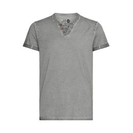 !Solid Rundhalsshirt SOLID "Rundhalsshirt SDTino", Herren, Gr. M, grau (mid grau), Obermaterial: 100% Baumwolle CO., Shirts Rundhalsshirt