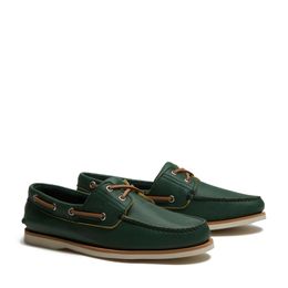 Bootsschuh Timberland "CLASSIC BOAT BOAT SHOE", Herren, Gr. 40, md grn f grain, Leder, Schuhe Bootsschuh, Classic Bootsschuh aus Timberland Premium Leder