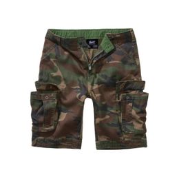 Stoffhose Brandit "Brandit Herren Kids Urban Legend Shorts", M&auml;dchen, Gr. 146/152, Normalgr&ouml;&szlig;en, woodland, 65% Polyester, 35% Baumwolle, normal, Hosen Stoffhose
