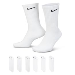 Nike Everyday Cushioned Training Crew Socks (6 Paar) Bekleidung Unisex wei&szlig;